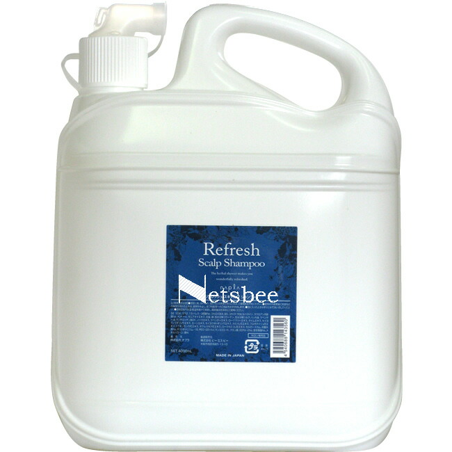 【楽天市場】ナプラ リフレッシュスキャルプ シャンプー / 4000mLリフィル 【 シャンプー 清涼感・クール感 】：プロ用ヘア＆コスメShopネッツビー
