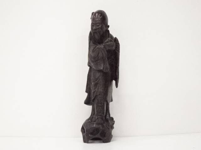 【楽天市場】【中古】【木・竹工芸】古物 木製銀象嵌寿老人置物【送料無料】おしゃれ かわいい インテリア 置き物 オブジェ アンティーク ...