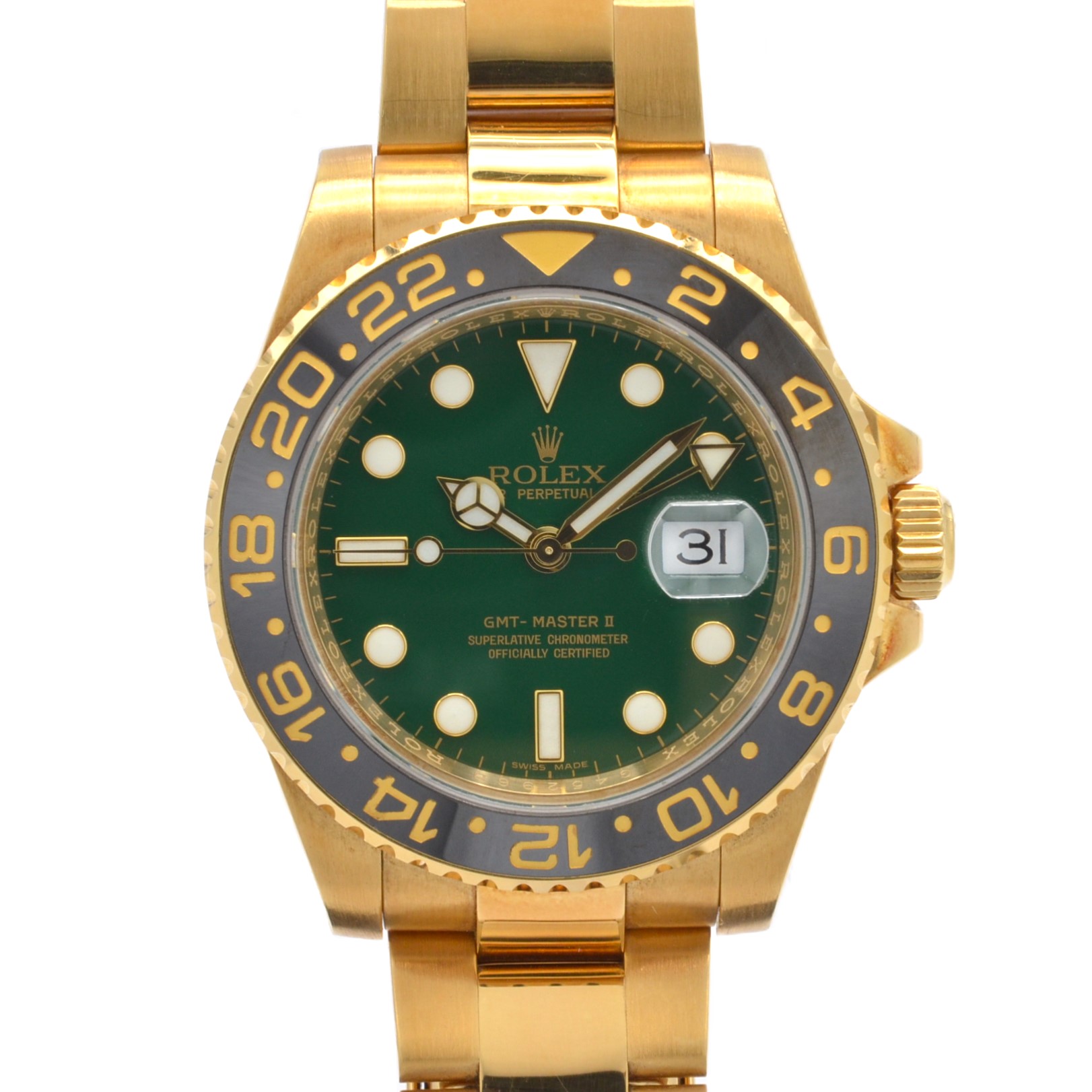 【楽天市場】ロレックス ROLEX GMTマスターII 116718 グリーン文字盤 中古 腕時計 メンズ：Clockwise【クロックワイズ】
