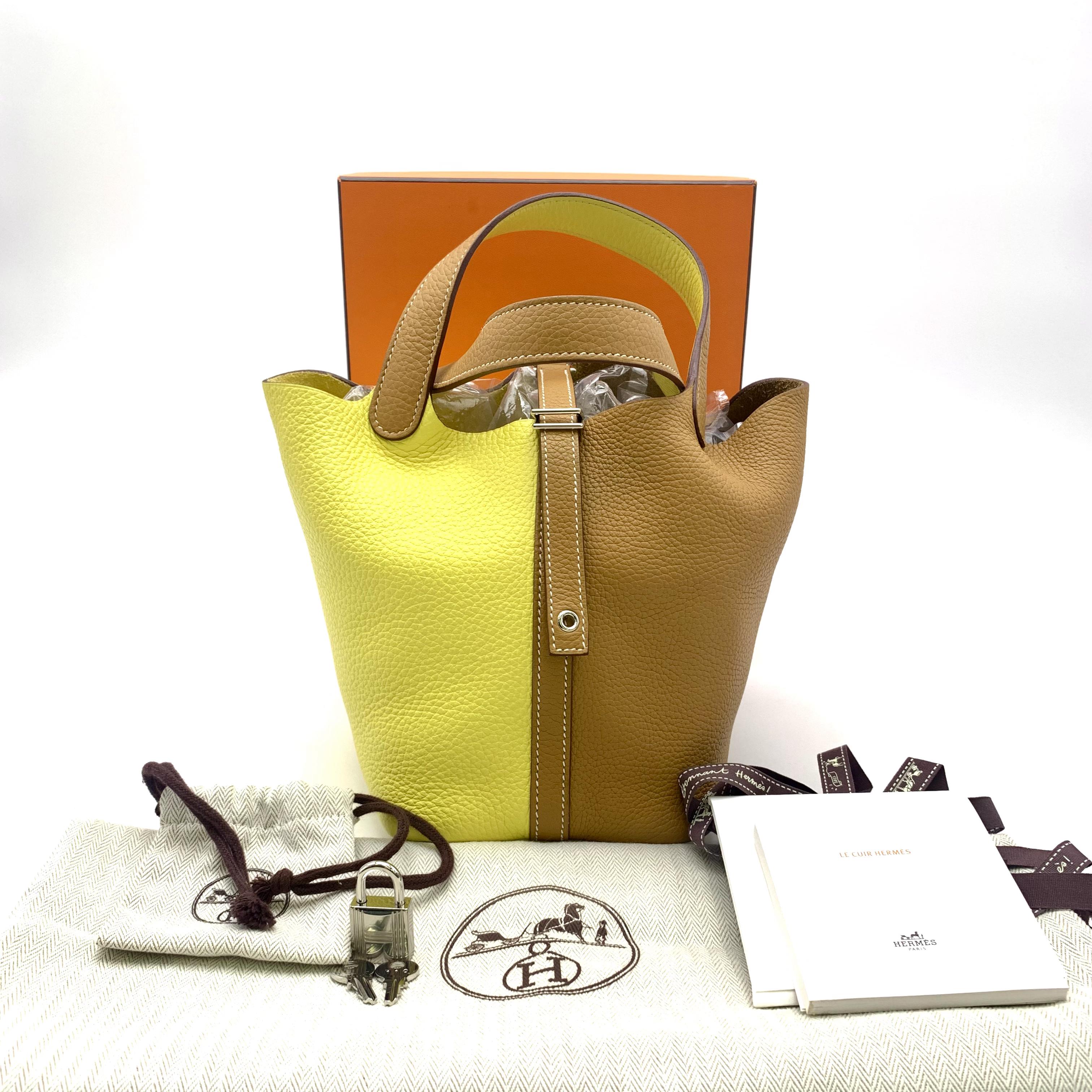 【楽天市場】HERMES エルメス ピコタンロックPM カザック セサミ/ライム トリヨンクレマンス Y刻 シルバー金具 ハンドバッグ レディース 箱/保存袋/鍵/カデナ【中古】【美品 ...