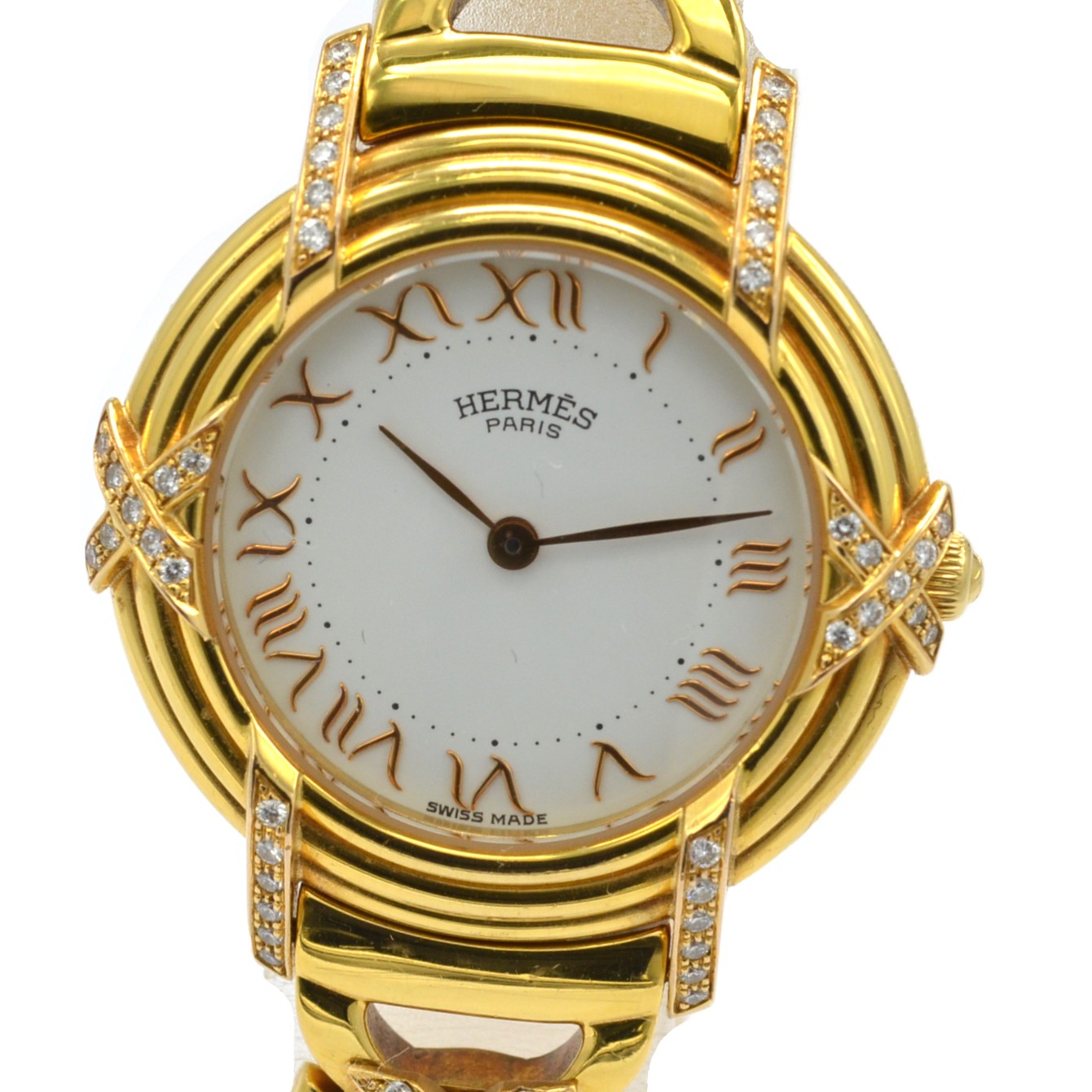 【楽天市場】HERMES エルメス ルバン RU3.272 18k YG クォーツ レディース腕時計 ブランド時計 プレゼント 【中古】：Clockwise【クロックワイズ】