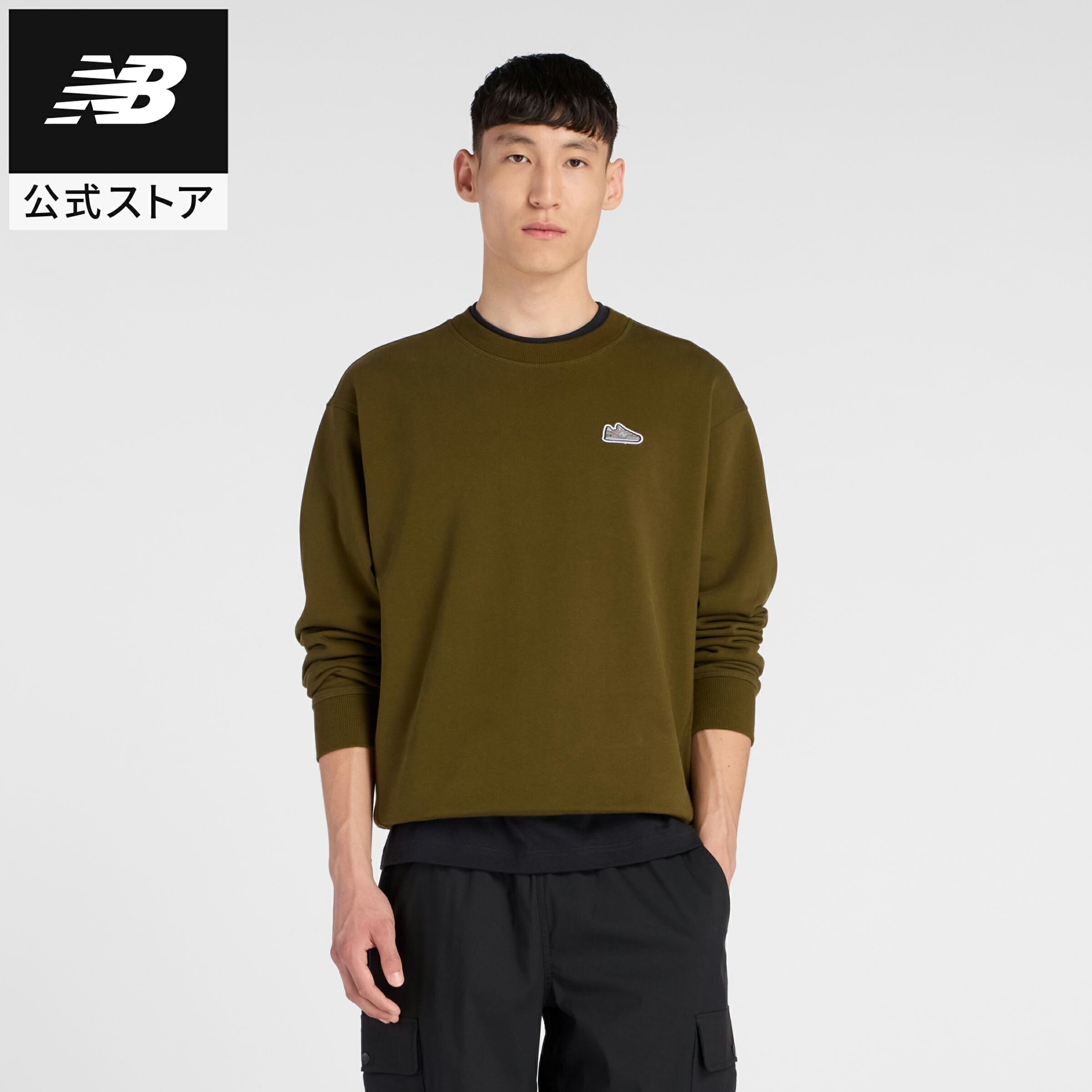 【楽天市場】【30％OFF&10％OFFクーポン 12/26 1:59まで】【公式】ニューバランス 574 シューパッチクルー アパレル トップス 運動 スポーツ カジュアル 快適 ...