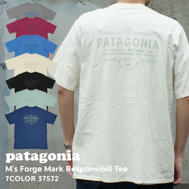 【楽天市場】全て新品・正規品 パタゴニア Patagonia M's Forge Mark Responsibili Tee フォージ マーク ...