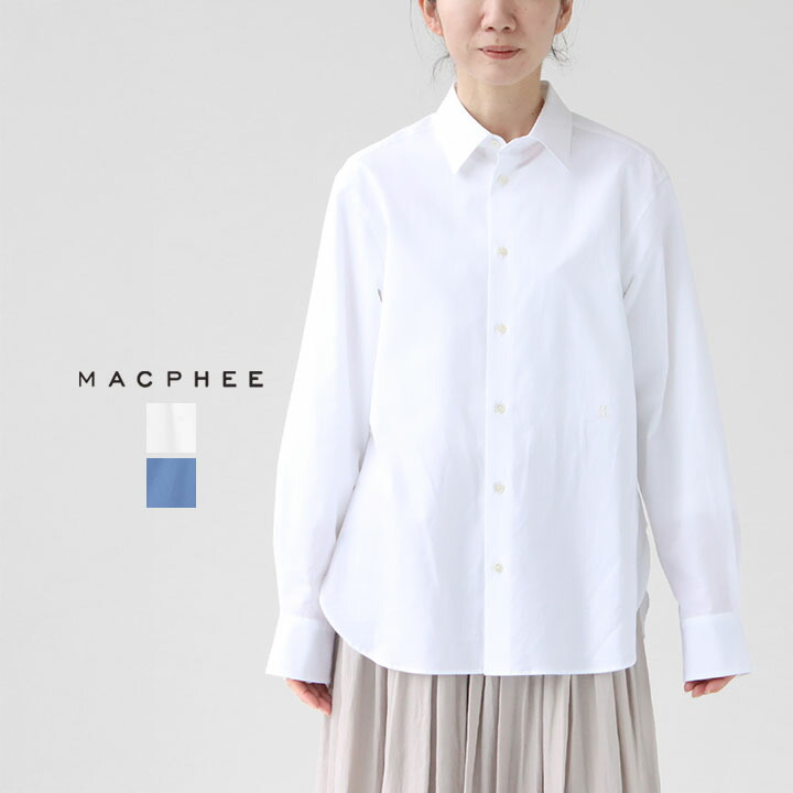 【楽天市場】MACPHEE(マカフィー) ファインブロード レギュラーカラーシャツ(12-01-44-01101)：news-webshop（ニューズ）