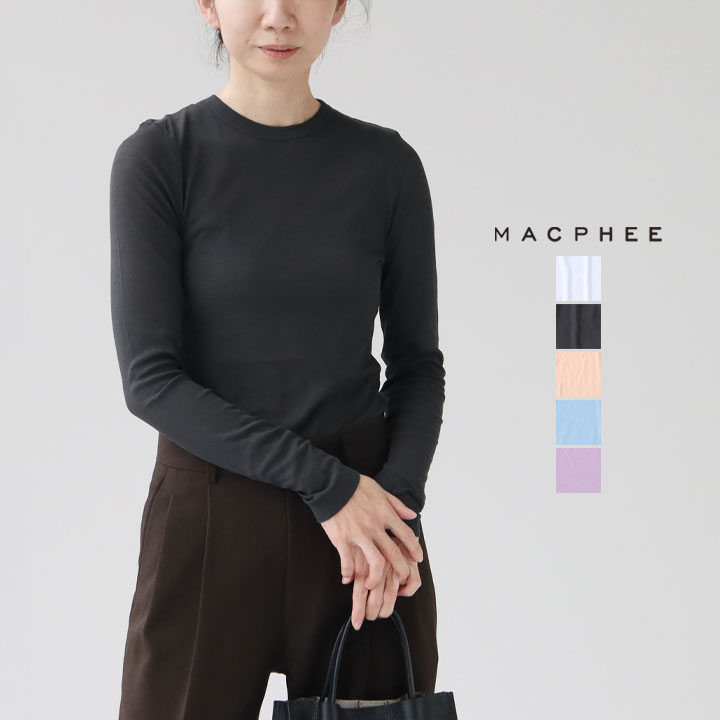 【楽天市場】MACPHEE(マカフィー) シアージャージー クルーネックプルオーバー(12-03-31-03003)※簡易包装で1枚のみメール便配送可能です。：news-webshop（ニューズ）