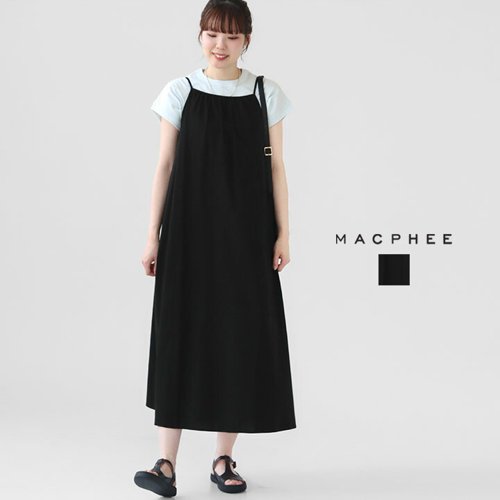 【楽天市場】MACPHEE(マカフィー) トリコットジャージ キャミソールワンピース(12-06-52-06634)：news-webshop（ニューズ）
