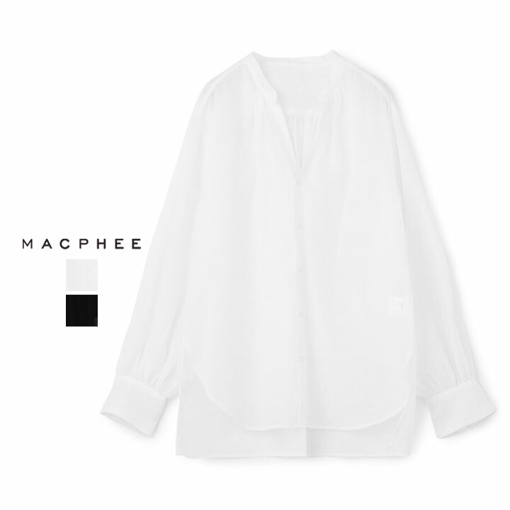 【楽天市場】MACPHEE(マカフィー) アキハストライプ バンドカラーシャツ(12-01-52-01303)：news-webshop（ニューズ）