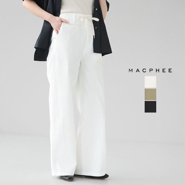 【楽天市場】MACPHEE(マカフィー) コットンサージ ドローストリングパンツ(12-04-52-04203)：news-webshop（ニューズ）