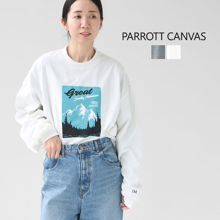 【楽天市場】PARROTT CANVAS(パロットキャンバス) MOUNTAIN ART L/S Tシャツ(PC25112016)：news ...