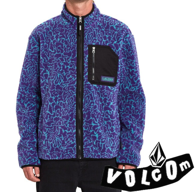 【楽天市場】VOLCOM ボルコム MUZZER FUZZAR ZIP PRINT フリース ジップ スノーボード スケボー スポーツ ...