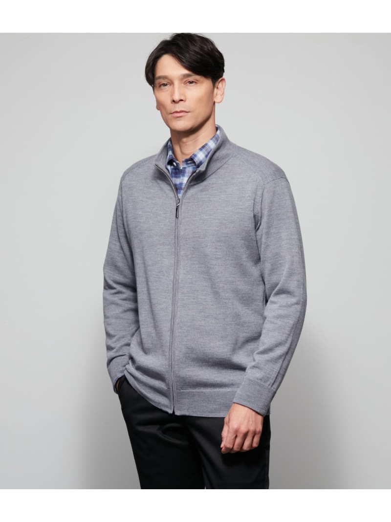 【楽天市場】【SALE／25%OFF】ジップアップ スタンドカーディガン NEWYORKER MEN ニューヨーカー トップス カーディガン ...