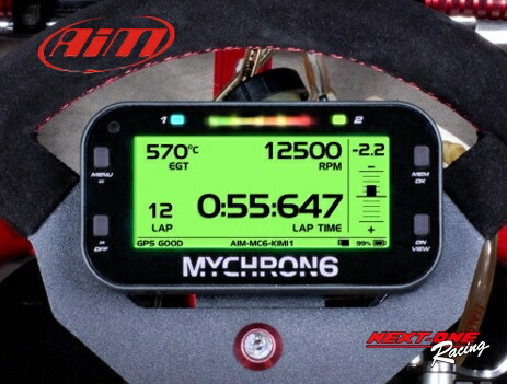 【楽天市場】在庫有り・最新仕様/AIM MYCHRON6標準セット（マイクロン6/温度センサーレス） GPS内蔵カート用データーロガー AIM Mychron正規販売店商品：NEXT-ONE ...