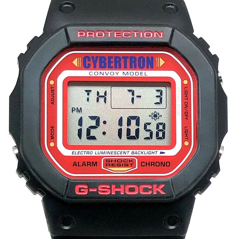 【楽天市場】G-SHOCK ジーショック CASIO カシオ 腕時計 DW-5600VT TRANSFORMERS CYBERTRON ...