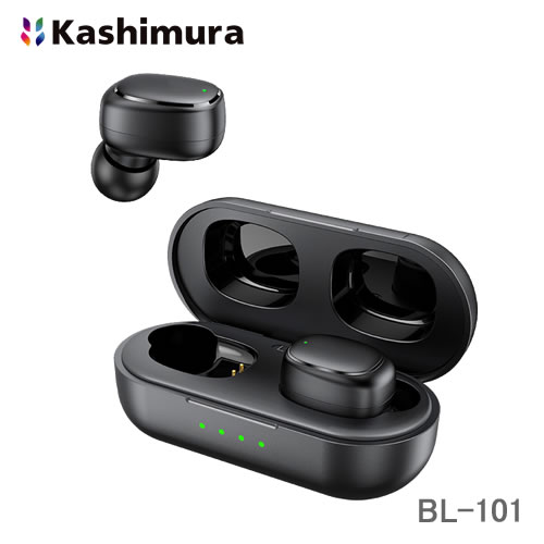 【楽天市場】カシムラ 完全ワイヤレス ステレオイヤホン 低遅延/動画用 BK BL-101：カー用品卸問屋 ニューフロンテア