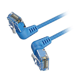 【楽天市場】☆VENTION Cat.6a LANケーブル UTP 直角コネクタ 360°スイングタイプ ブルー 5m ブルー IB-0378 ...