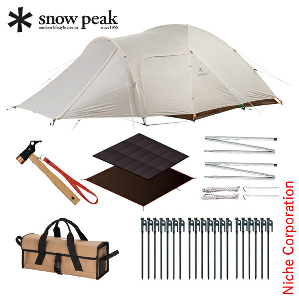 【楽天市場】スノーピーク アメニティドームM アイボリーエントリーセットSDE-002RH-IV-US NSET-202305T アウトドア ...