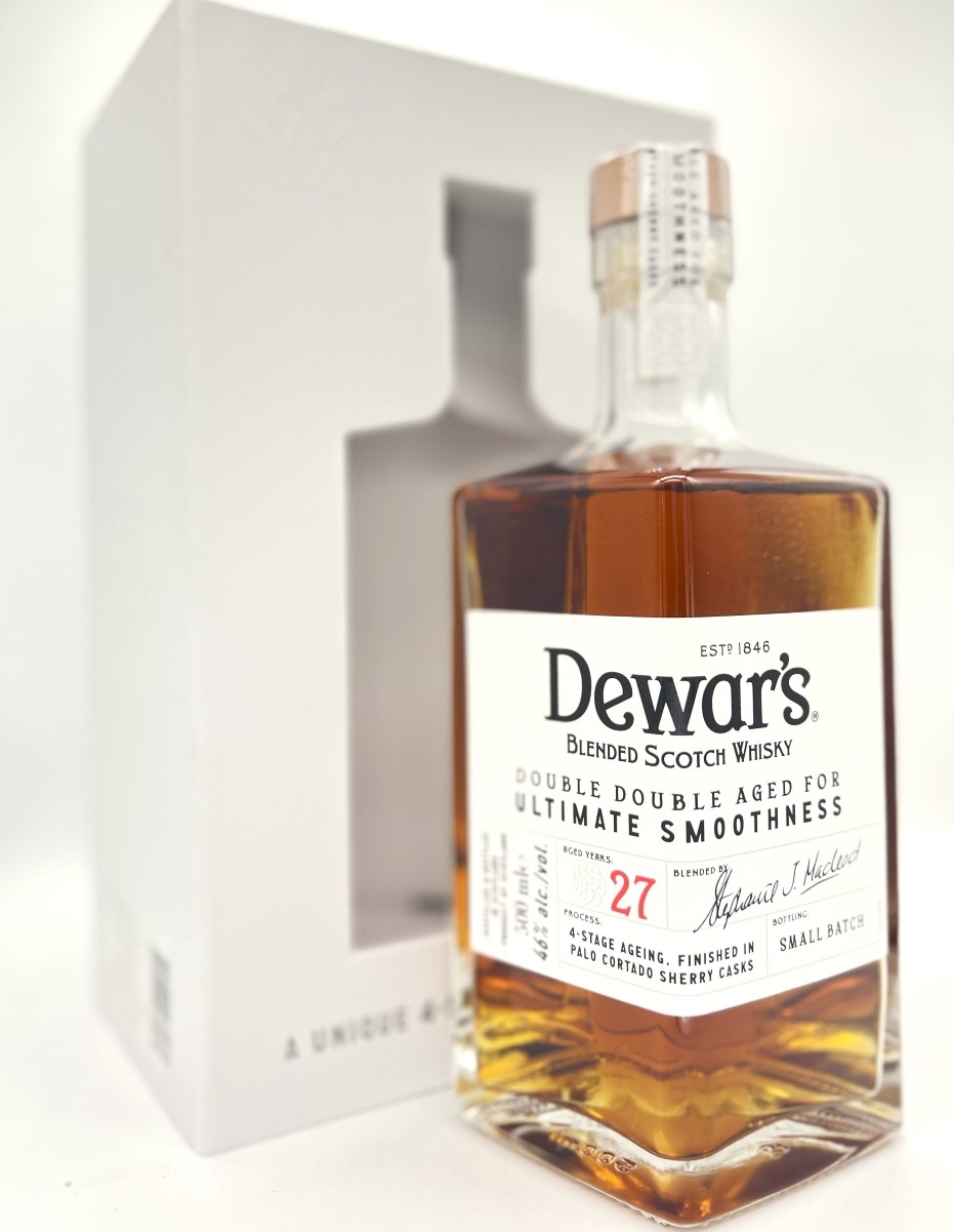 【楽天市場】デュワーズ27年ダブルダブル500ml / 46%デュワーズ Dewar's 27年熟成 スコッチウイスキー パロコルタド シェリー樽熟成 限定品 スモールバッチ製法 アバフェ ...