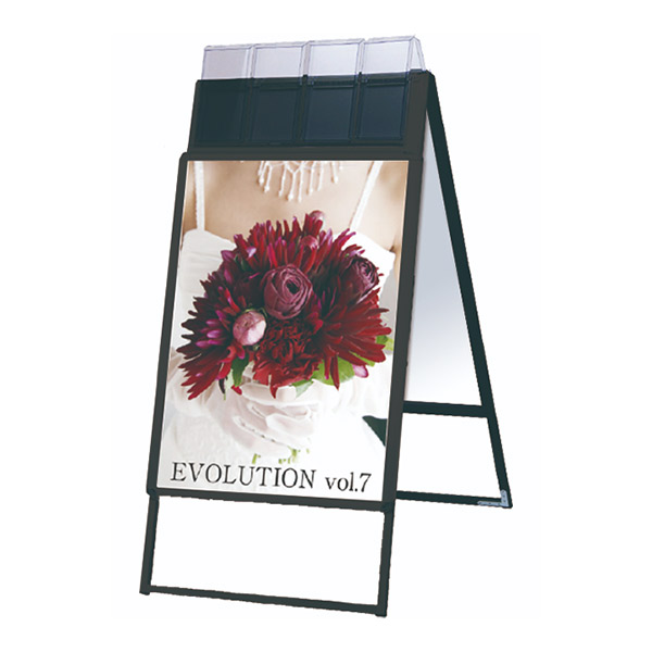 【楽天市場】ポスターグリップスタンド看板パンフレットケース付（屋外用）B2両面 PGSKP-B2RB-G ポスタースタンド A型看板 店舗看板 個人宅配送不可：賑わいマーケット 楽天市場店