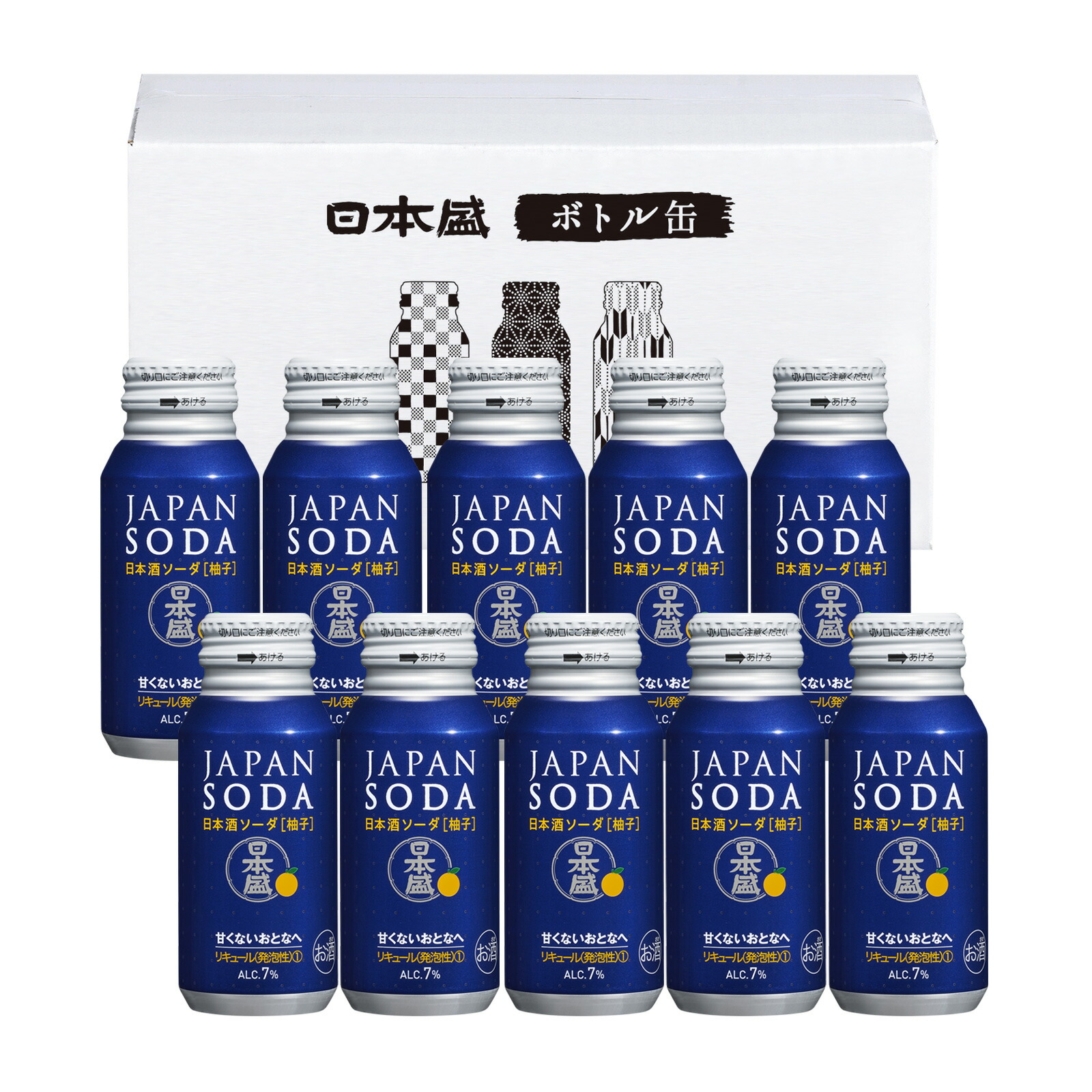 【楽天市場】日本盛 ジャパンソーダ 柚子 10本セット 180ml ボトル缶 日本酒 男性 男 清酒 酒 スパークリング 家飲み 晩酌 まとめ買い プレゼント 贈り物 お祝い 誕生日 内祝い ...
