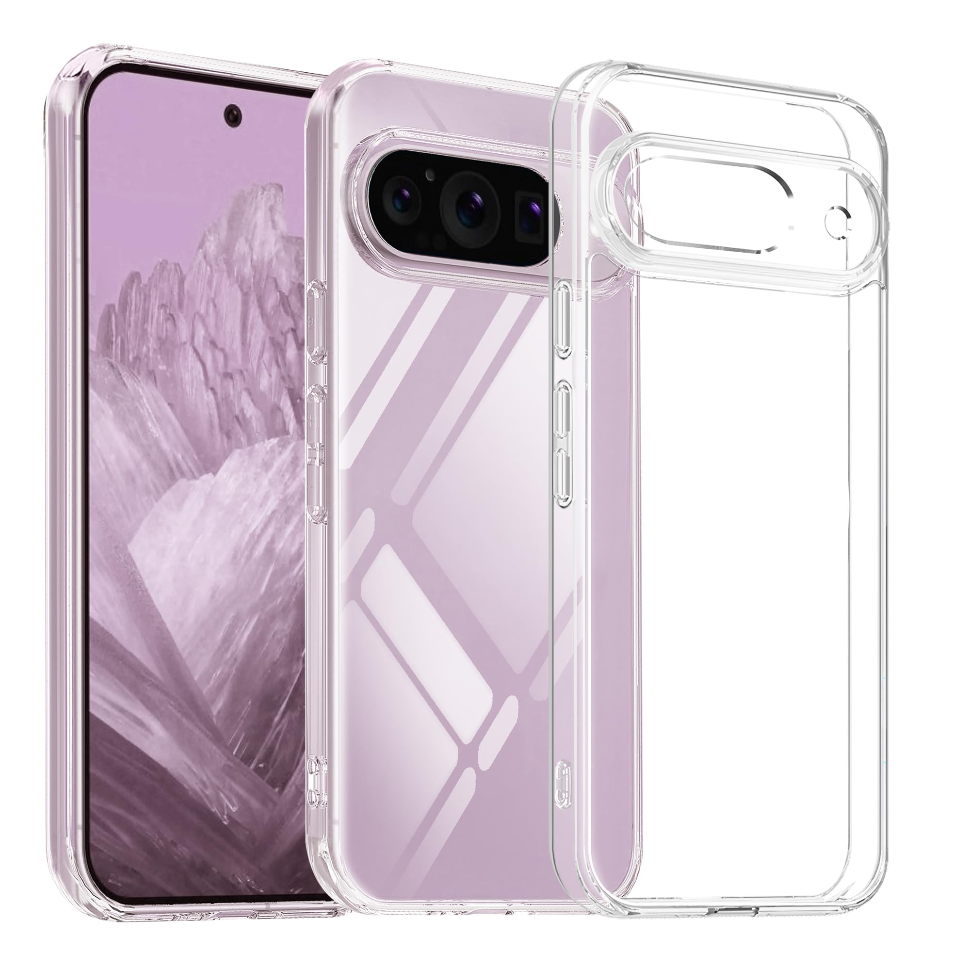 【楽天市場】for Google Pixel 9 ケース PU+ 黄ばみ無し ピクセル9 クリアカバー ストラップホール付 レンズ保護 米軍M ...