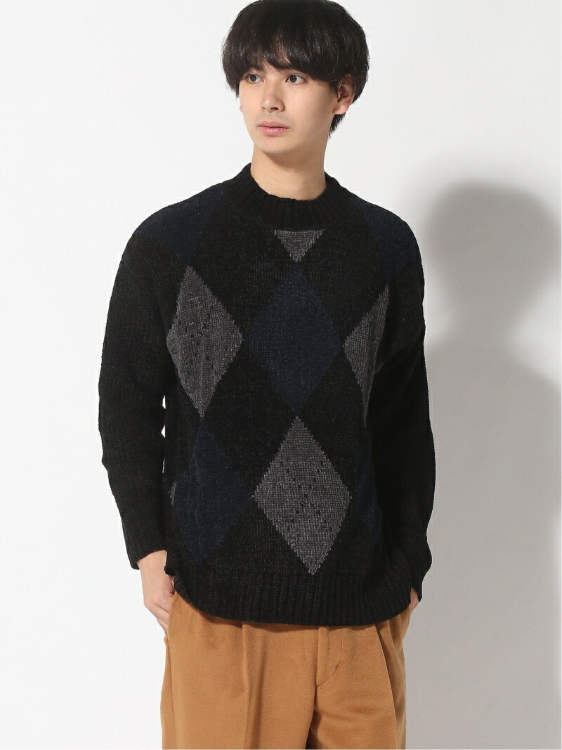 【楽天市場】【SALE／60%OFF】(M)M/NBIGアーガイルPO niko and ... ニコアンド トップス ニット グレー ...