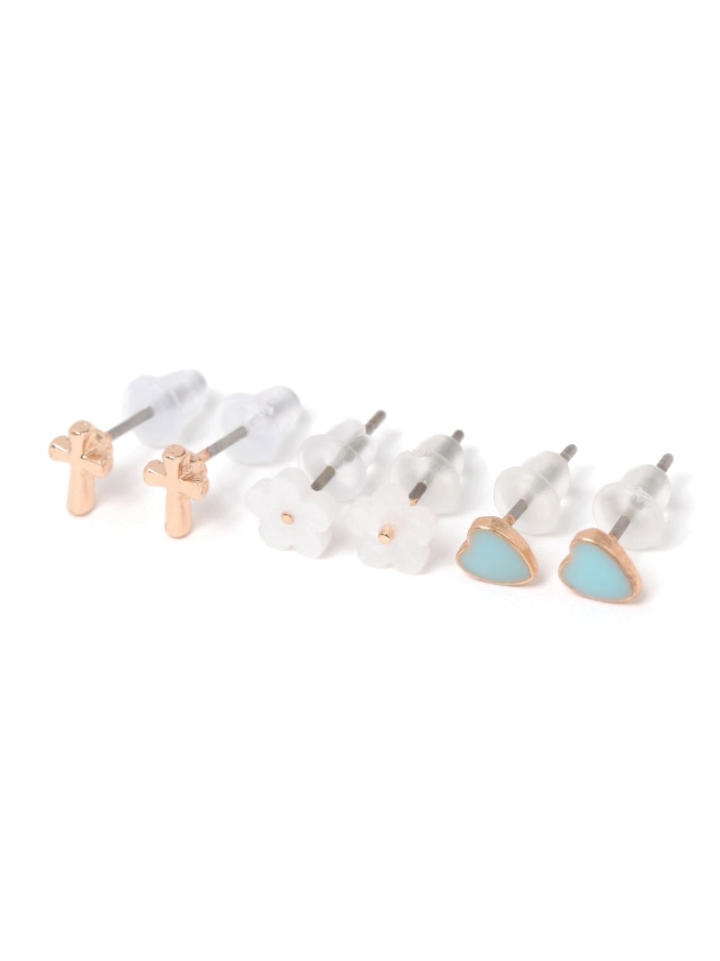 【楽天市場】【SALE／70%OFF】3SETフラワーハートピアス niko and ... ニコアンド アクセサリー・腕時計 ピアス ピンク ブルー【RBA_E】[Rakuten ...