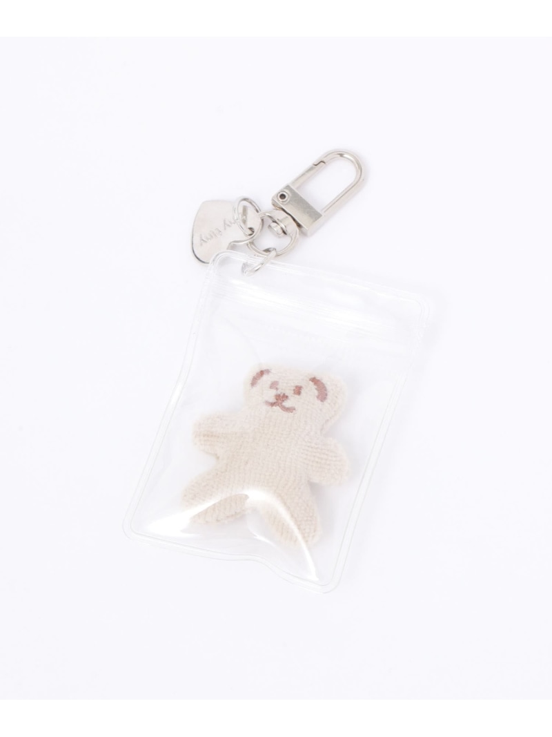 【楽天市場】クマINクリアチャーム[tiny tiny(ティニーティニー)] tiny tiny ニコアンド ファッション雑貨 チャーム・キーチェーン ホワイト ベージュ[Rakuten ...