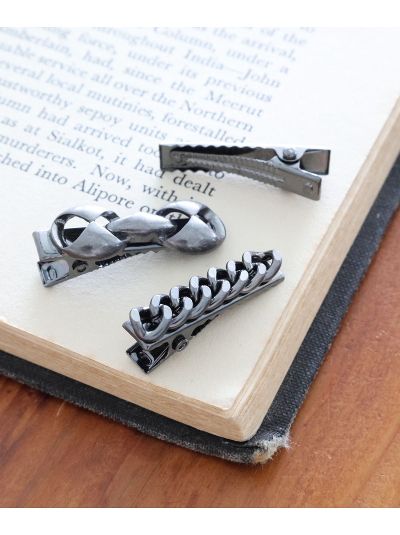 【楽天市場】メタル3SETヘアクリップ niko and ... ニコアンド ヘアアクセサリー バレッタ・ヘアクリップ・ヘアピン ブラック イエロー グレー[Rakuten Fashion ...