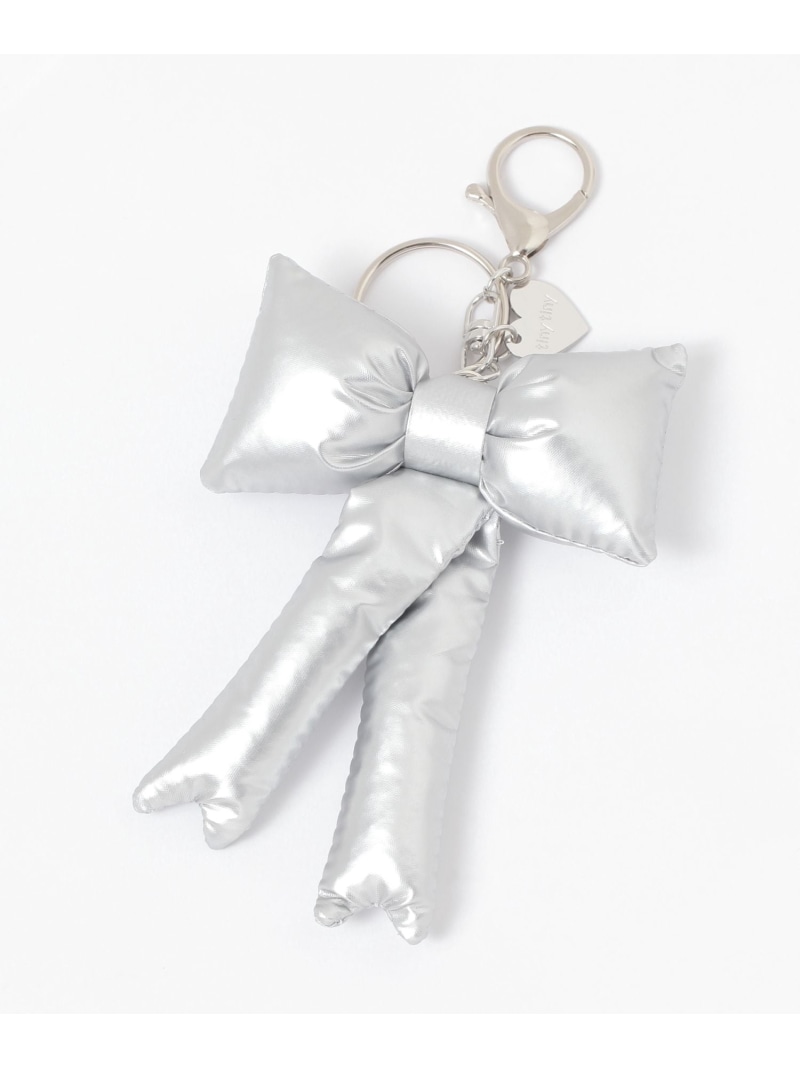 【楽天市場】パフリボンチャーム[tiny tiny(ティニーティニー)] tiny tiny ニコアンド ファッション雑貨 チャーム・キーチェーン グレー ピンク ブラック[Rakuten ...