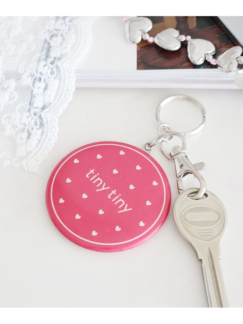 【楽天市場】缶バッチミラーチャーム[tiny tiny(ティニーティニー)] tiny tiny ニコアンド ファッション雑貨 チャーム・キー ...