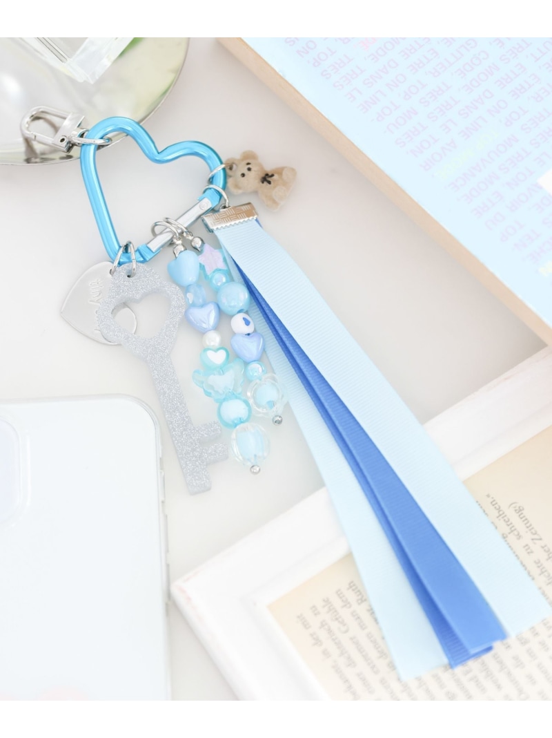 【楽天市場】カラフルテープチャーム[tiny tiny(ティニーティニー)] tiny tiny ニコアンド ファッション雑貨 チャーム・キーチェーン パープル ピンク ホワイト ...