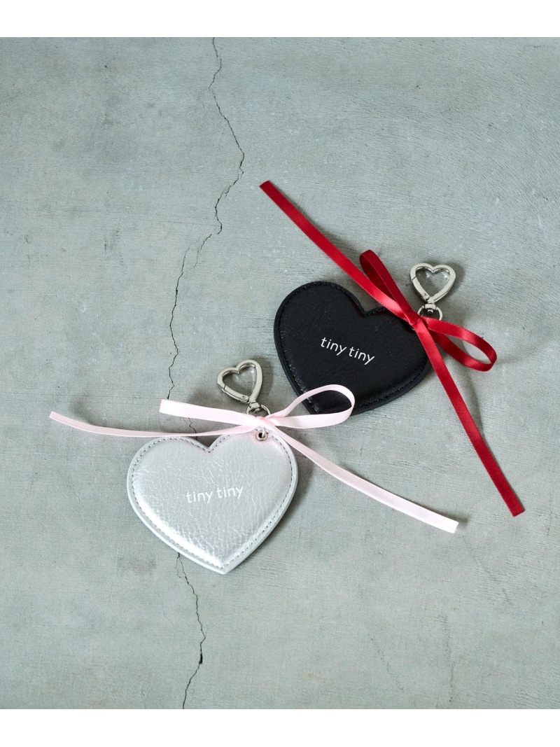 【楽天市場】ハートミラー[tiny tiny(ティニーティニー)] tiny tiny ニコアンド ファッション雑貨 チャーム・キーチェーン グレー ブラック[Rakuten Fashion ...