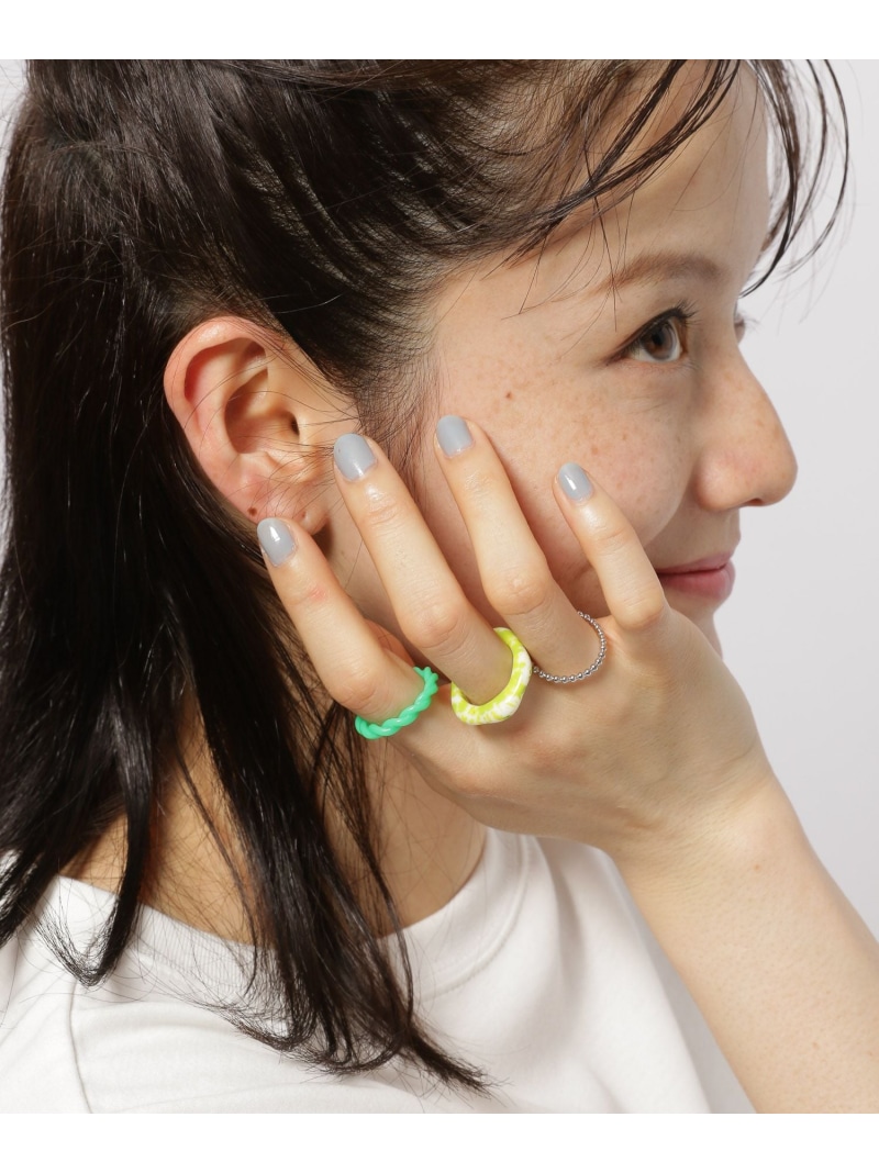 【楽天市場】マーブル3SETリング niko and ... ニコアンド アクセサリー・腕時計 リング・指輪 ブルー ブラック グリーン[Rakuten Fashion]：niko and ...