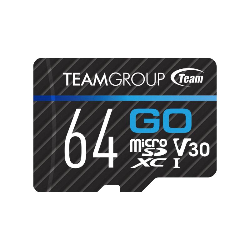 【楽天市場】TEAMGROUP microSD 64GB GO CARD UHS-I U3 V30 メモリーカード 最大読出100MB/s ...