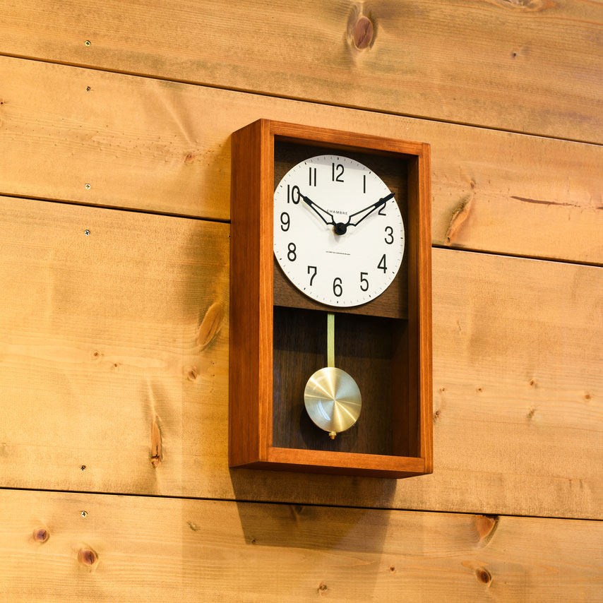 【楽天市場】壁掛け時計 クロック シャンブル CHAMBRE HINOKI PENDULUM CLOCK ギフト【ギフト用ラッピング無料サービス】：インテリアショップ NIMUS