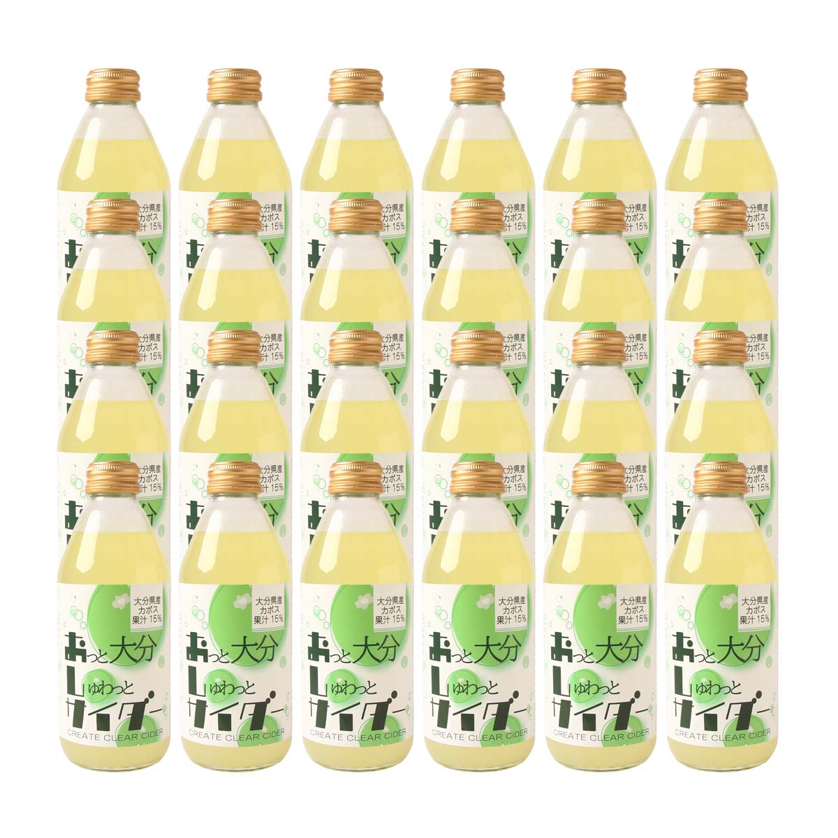 【楽天市場】サイダー 【ケース販売】 [極東クリエイト] おっと大分しゅわっとサイダー CREATE CLEAR CIDER カボス ...