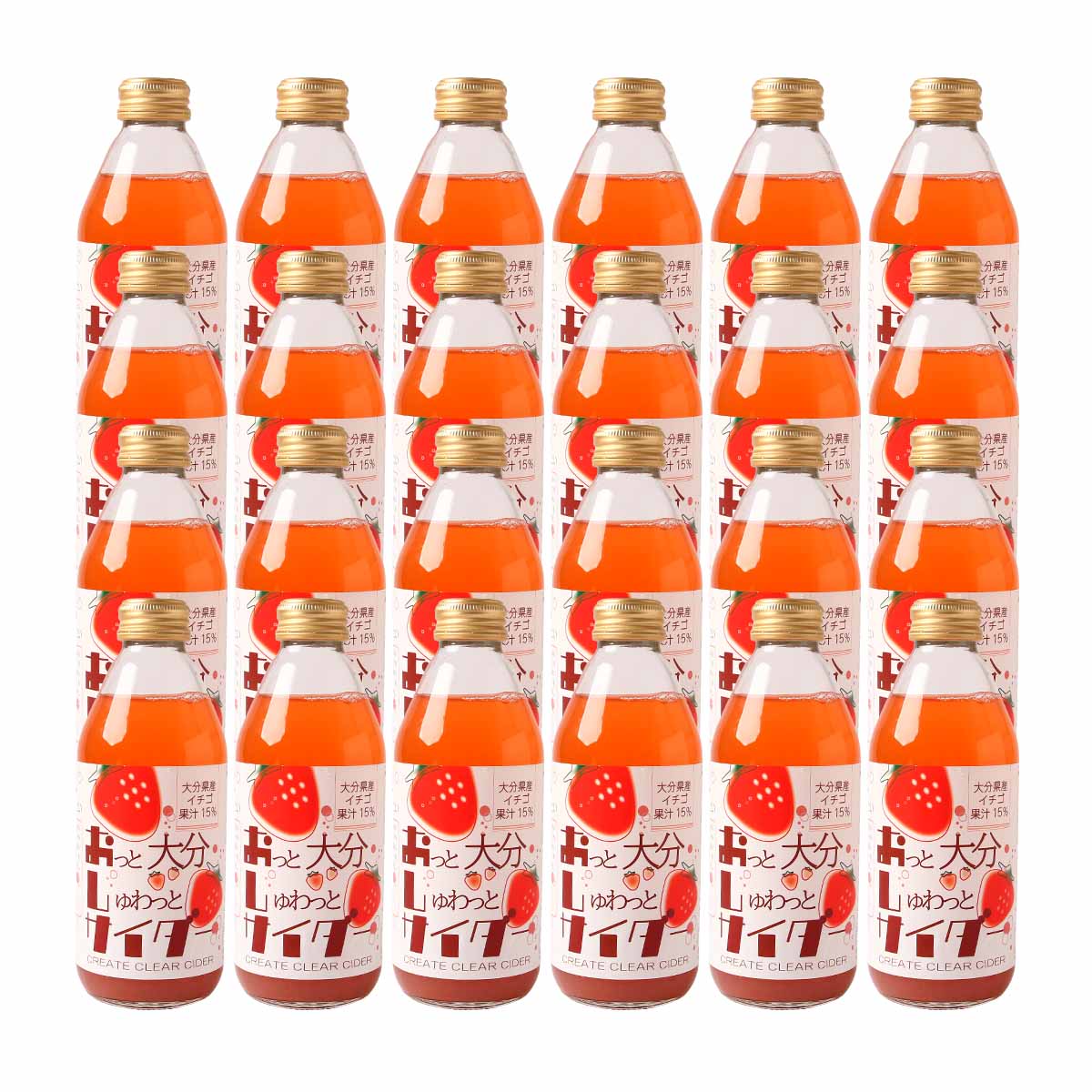 【楽天市場】サイダー 【ケース販売】[極東クリエイト] おっと大分しゅわっとサイダー CREATE CLEAR CIDER イチゴ 250ml ...