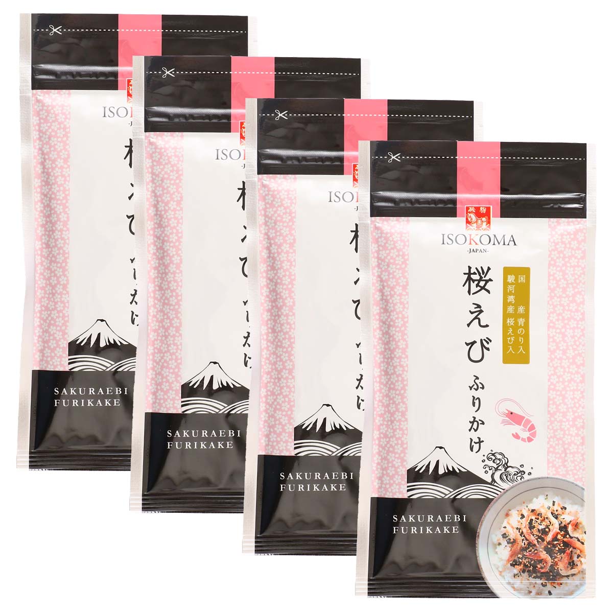 【楽天市場】ふりかけ [磯駒海苔] 桜えびふりかけ 20g×4個セット /ふりかけ 国産 桜えび 桜エビ ご飯のお供 おにぎり 混ぜご飯 毎日 ...