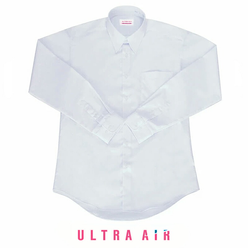 【楽天市場】スクールシャツ ブラウス 女子 白 長袖 カッターシャツ A体/B体 (ノーアイロン・白さ長持ち・ストレッチ) UA163 ...