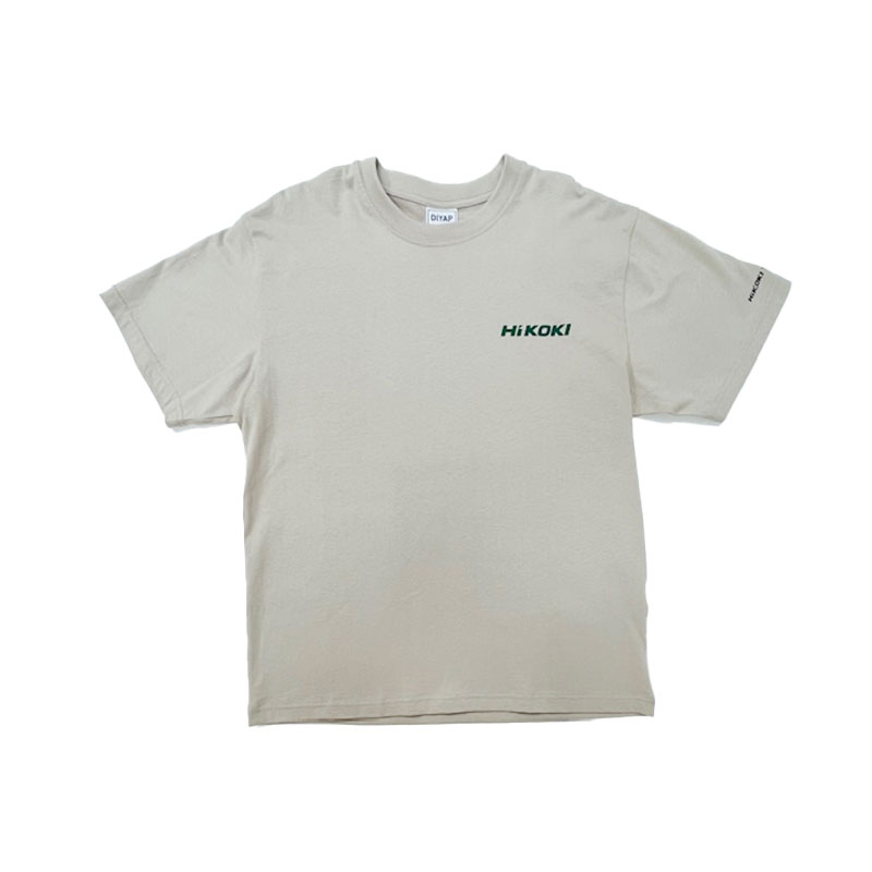 【楽天市場】ハイコーキ DIYAP コラボTシャツ LL グレージュ Tシャツ 半袖 HiKOKI アウトドア レジャー メール便対応 (1個まで) 4951813054819：スーパーメガ ...