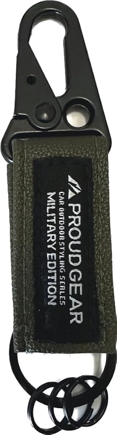 【楽天市場】PROUDGEAR(プラウドギア) PGR711ミリタリーキーホルダーレザーブラック：ニシムタ 楽天市場店