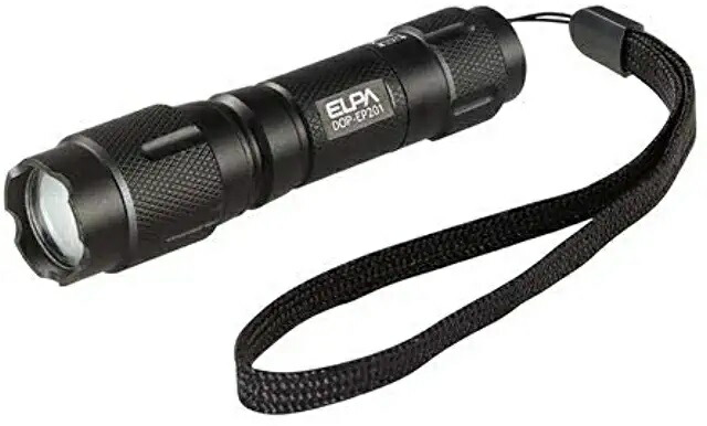 【楽天市場】朝日電器 エルパ(Elpa) LEDアルミライト DOP-EP201(BK)：ニシムタ 楽天市場店