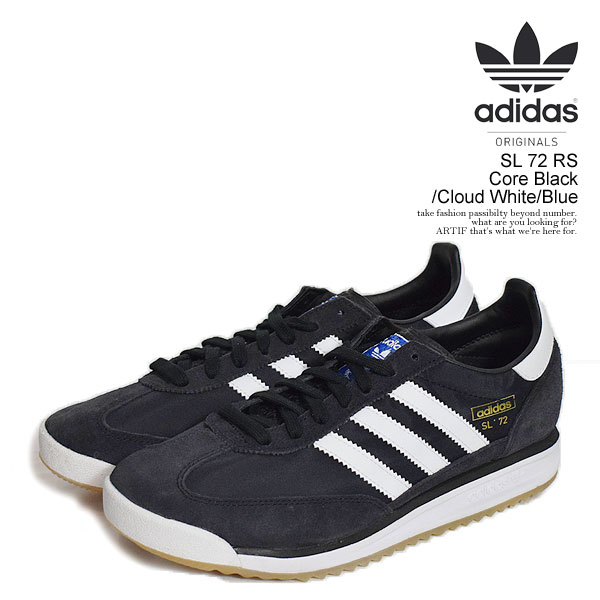 【楽天市場】アディダス オリジナルス adidas Originals SL 72 RS Core Black/Cloud White ...