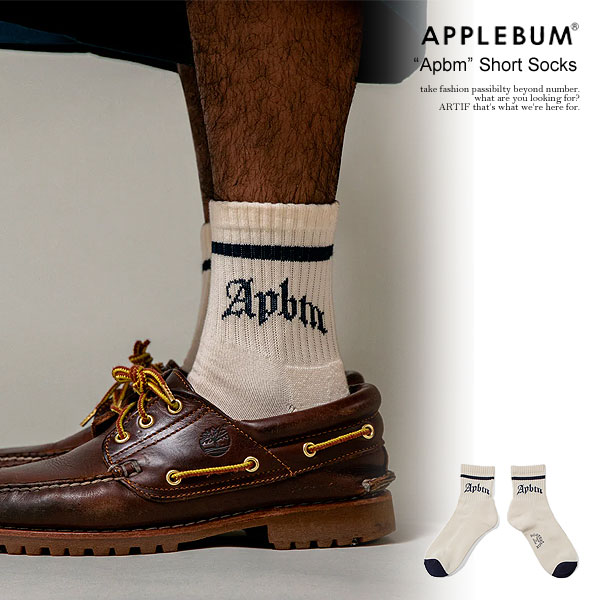 【楽天市場】アップルバム APPLEBUM “Apbm” Short Socks 2511005 メンズ ソックス ショートソックス クルー ...