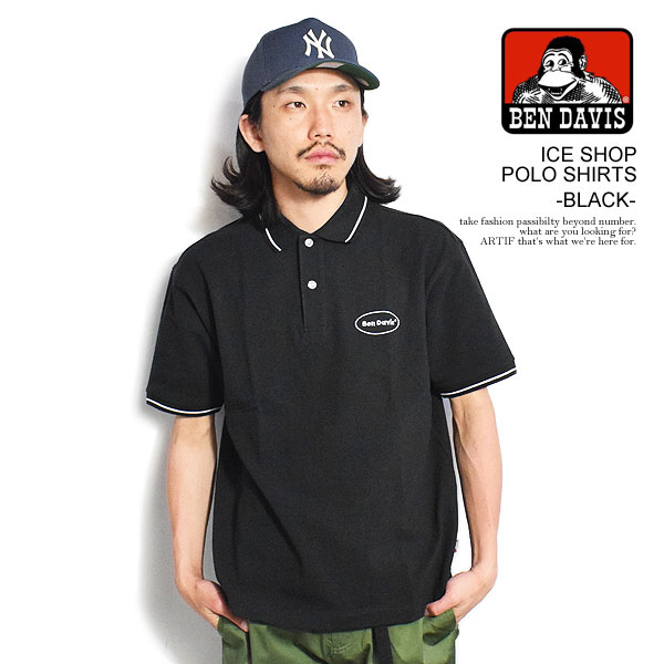【楽天市場】30％OFF SALE セール ベンデイビス BEN DAVIS ICE SHOP POLO SHIRTS -BLACK- i ...