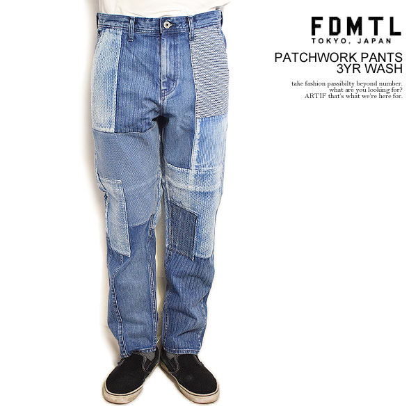 【楽天市場】ファンダメンタル FDMTL PATCHWORK PANTS 3YR WASH fa23pn31u メンズ パンツ デニム インディゴ パッチワーク 送料無料 ストリート：nisky