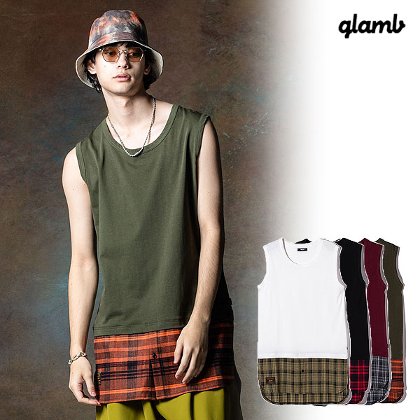 【楽天市場】グラム glamb Grunge Layered Tank Top gb0224-cs24 グランジレイヤードタンクトップ タンクトップ 送料無料：nisky