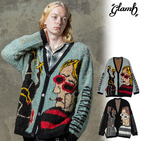 【楽天市場】2025 春 先行予約 3月上旬～中旬入荷予定 グラム glamb Weeping Man Cardigan gb0125-knt02 ウィーピングマンカーディガン カーディガン ...