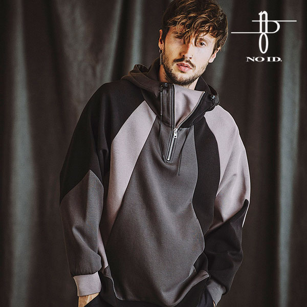 【楽天市場】40％OFF SALE セール ノーアイディー NO ID. ボリュームネックハーフZIPパーカ 855006-830t メンズ パーカー プルオーバー ハーフジップ 送料無料：nisky