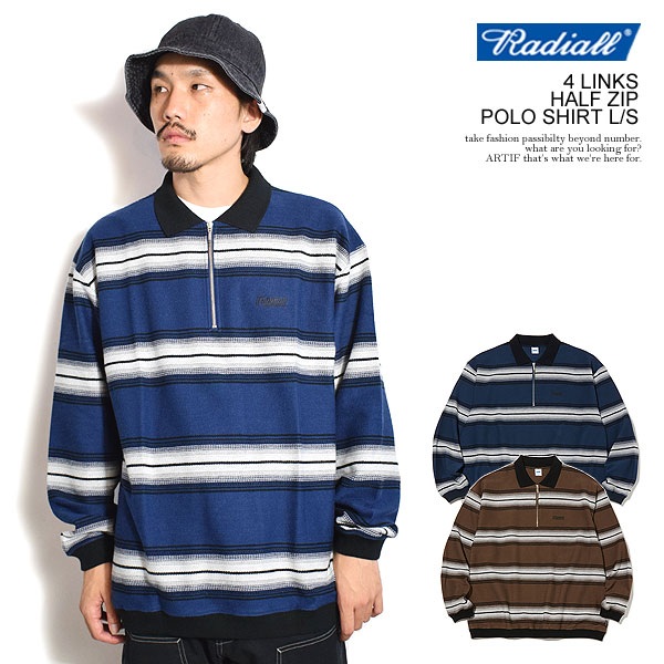 【楽天市場】40％OFF SALE セール ラディアル RADIALL 4 LINKS - HALF ZIP POLO SHIRT L/S ...